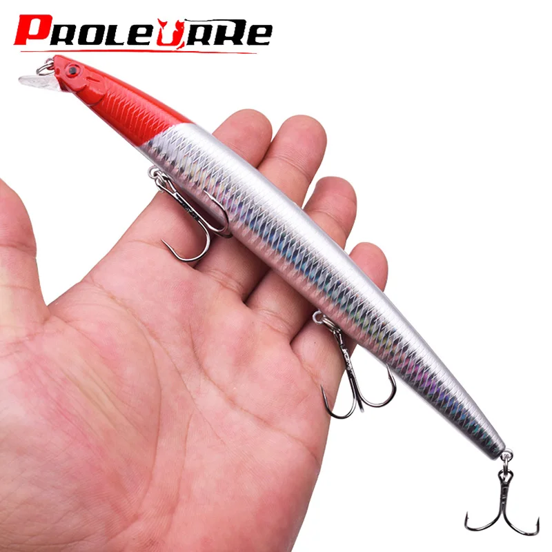 1 Pcs Big Minnow Sea Fishing Lure 18cm 24g Floating Trolling Wobblers ...