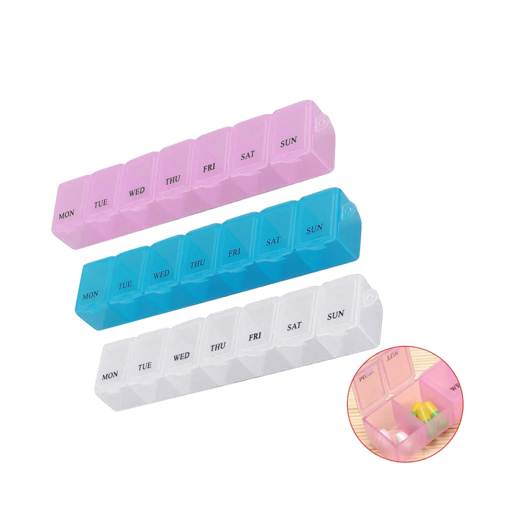 New Weekly Portable Travel pill box With pill Storage, fat Burning ...