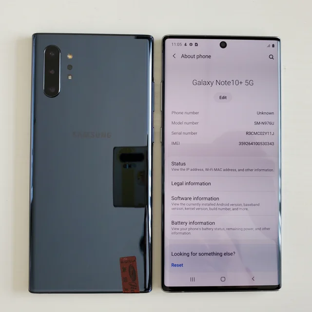 Original Samsung Galaxy Note10+ Note10 Plus 5G N976U【99% New】6.8″ 12GB RAM 256GB ROM NFC Octa ...
