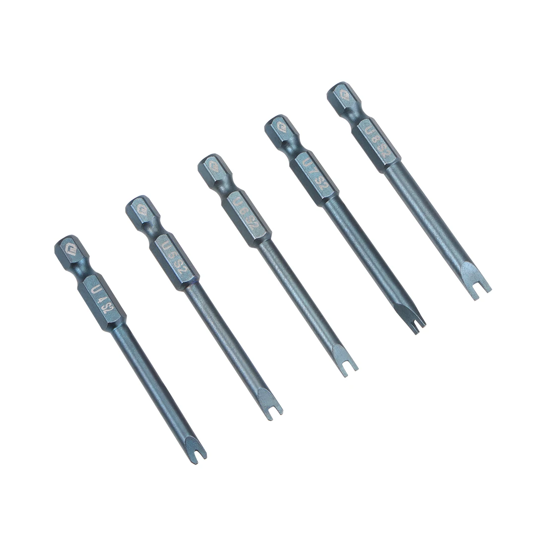 Uxcell u shaped bits conjunto 5 peças 1/4 Polegada hex shank magnético ...