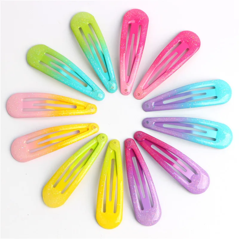 20Pcs/Lot Hair Accessories Powder Dripping Hair Clip Candy Barrette ...