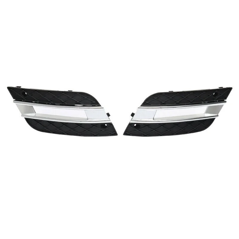 Left + Right DRL Light Cover Front Bumper Grilles for Mercedes-Benz ...