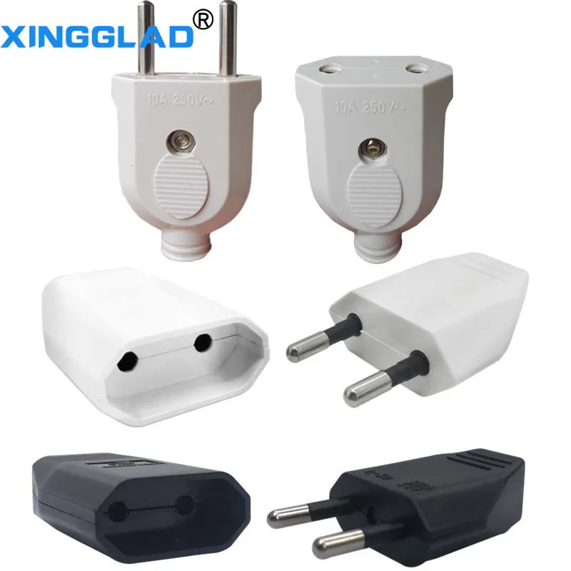 EU-European-Power-Cord-CE-Male-Plug-Female-Socket-Outlet-Adaptor ...