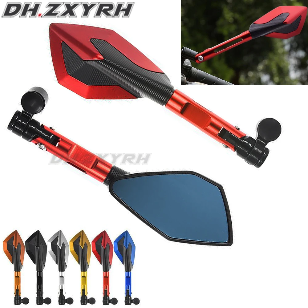 Thread size 10MM 8MM Motorcycle Rearview Mirror CNC Side Mirrors For ...