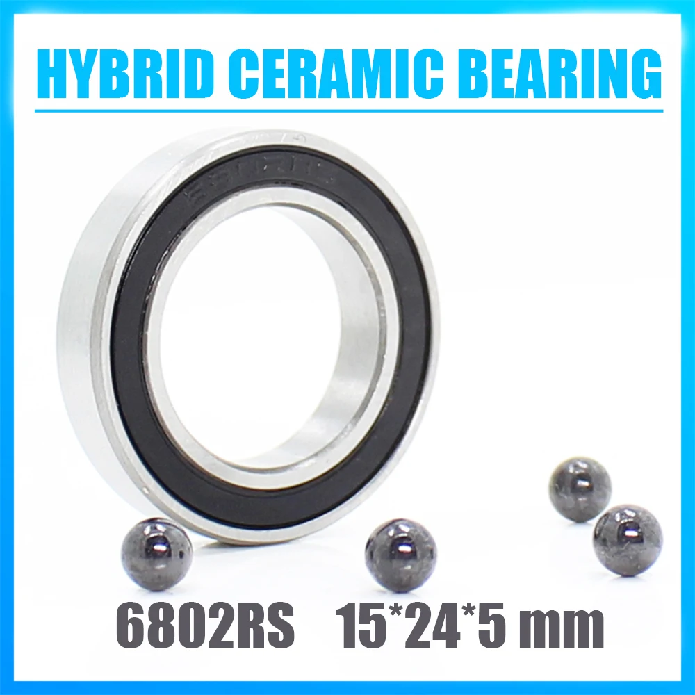 6802-Hybrid-Ceramic-Bearing-15x24x5-mm-ABEC-1-1PC-Bicycle-Bottom ...