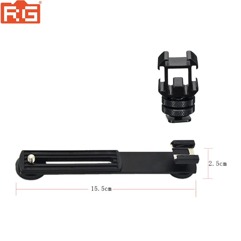 Metal Bracket Hot Shoe Arm Bracket Tripod Stand Holder For Canon Nikon ...