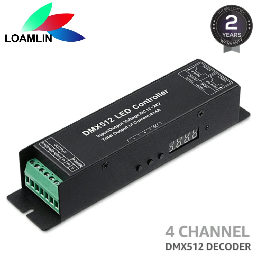 DMX512-4CH-LED-Controller-Decoder-Driver-4-Channel-x-4A-for-RGB-RGBW ...