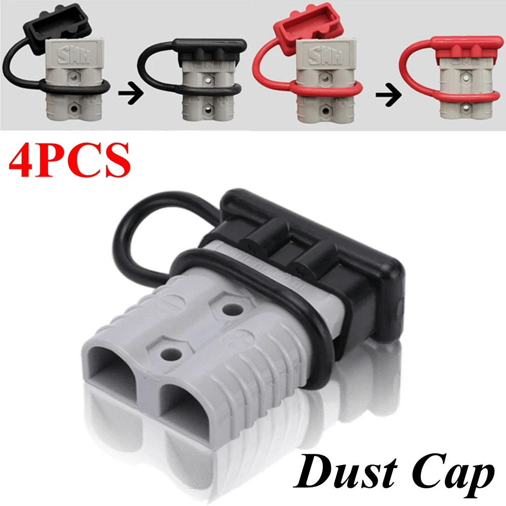 4pcs-Dust-Cap-Red-Black-Anderson-Plug-Cover-Style-Connectors-50amp ...
