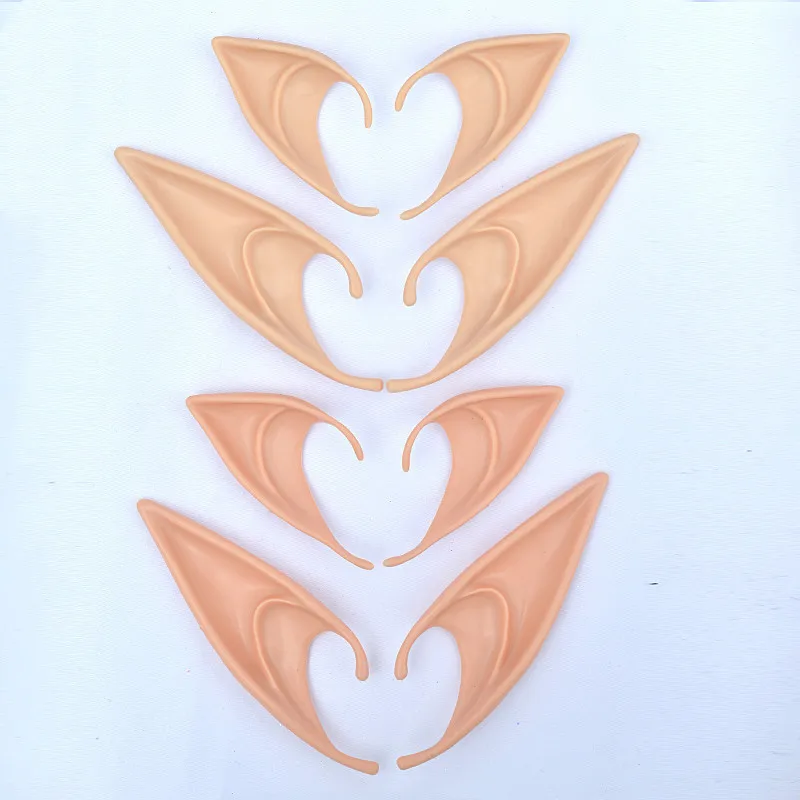 Angel Elf Ears Halloween Costume Masquerade Party Latex Soft Pointed ...