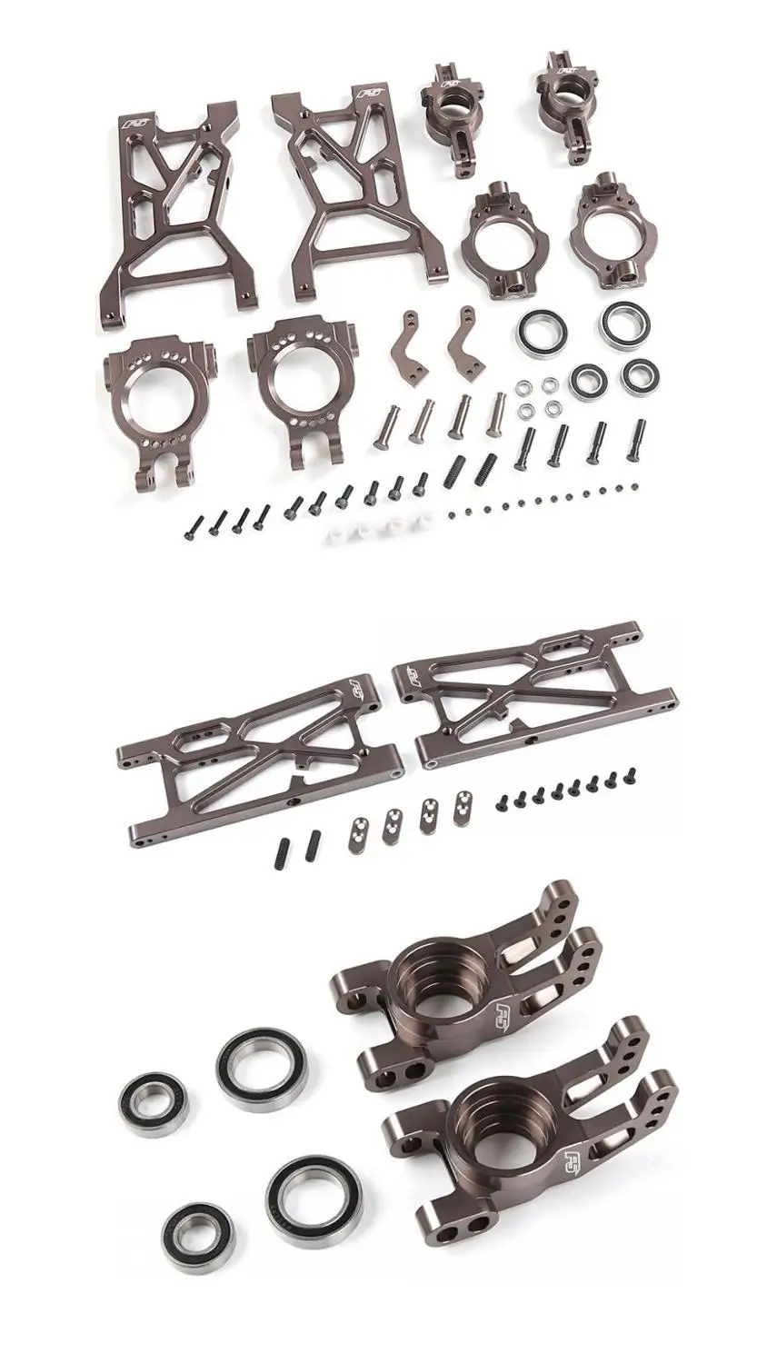 Aluminum front +rear suspension arm set & front+rear hub carrier set ...