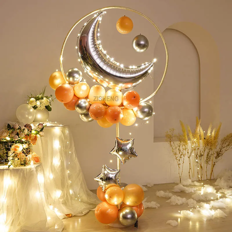Moon-Star-Round-Circle-Balloon-Arch-Frame-Stand-Kit-Twinkle-Little-Star ...