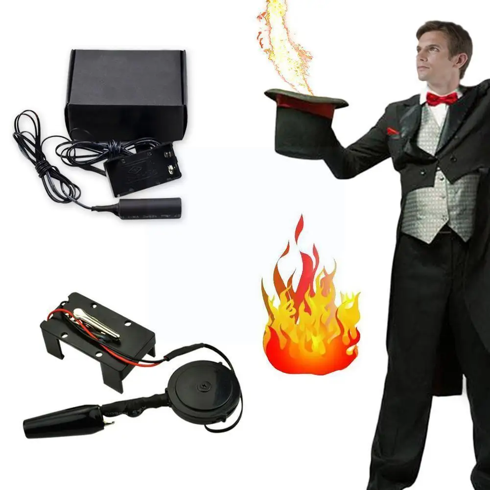 Fire Tricks Electronic Fire Ball Launcher Magic Flamethrower Stage ...