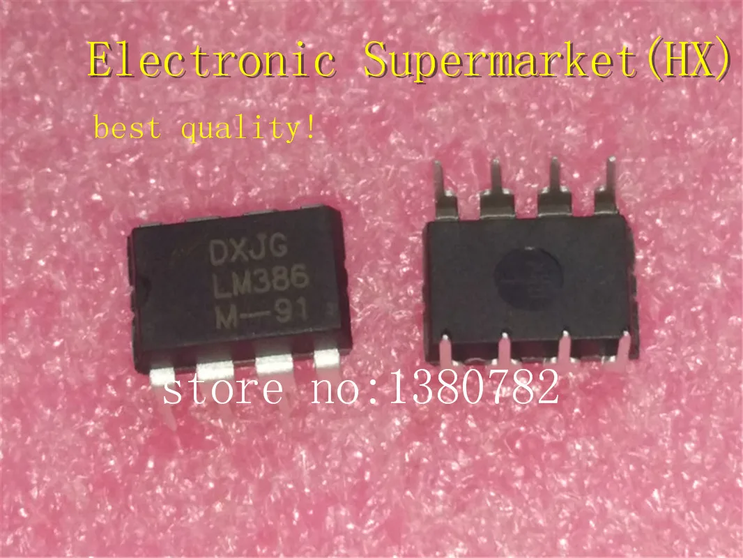 ¡Envío gratis 100 unids/lote LM386N 1 LM386N LM386 DIP 8 100% nuevo IC ...
