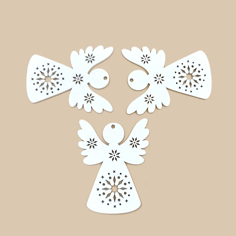 Wooden Angels Cut Out Decoration (10 pcs) - Life Changing Products
