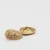 10pcs Stainless Steel Geometric Round Earring Stud Golden Flowers ...