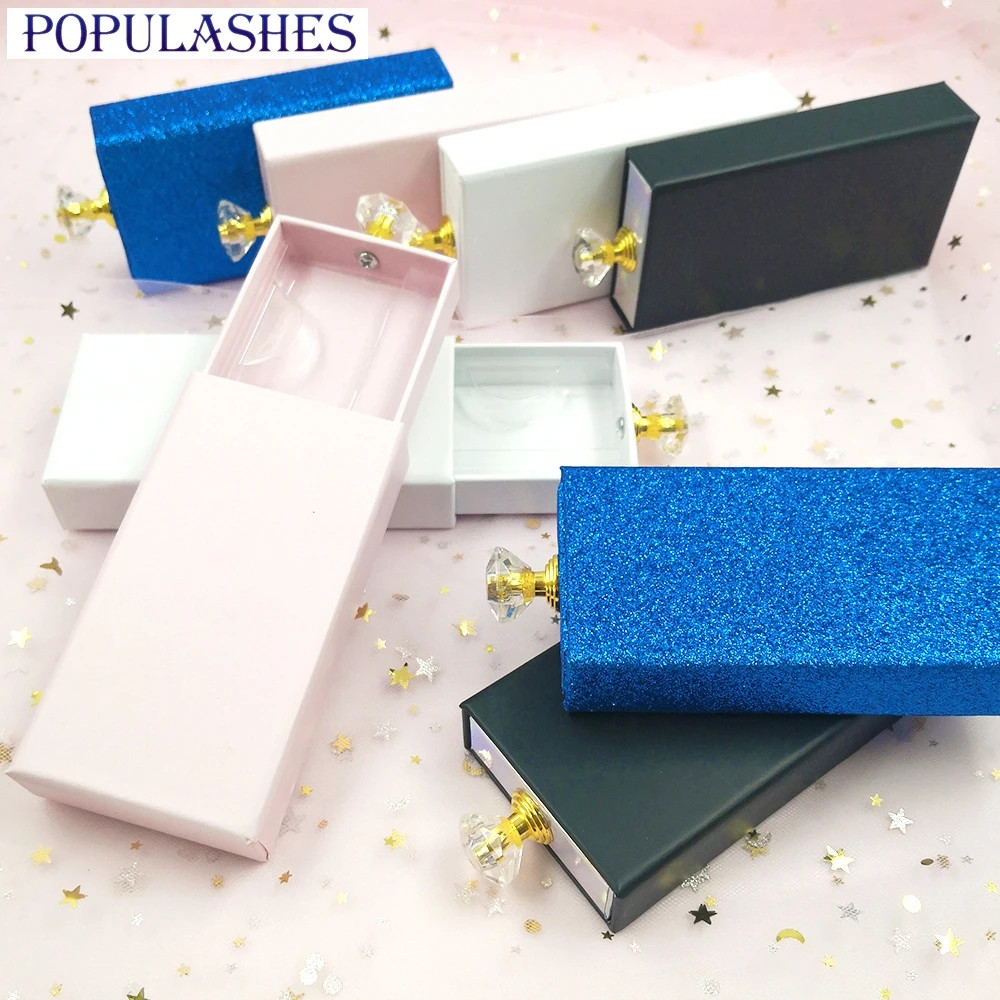 Eyelash Packaging Boxes Wholesale Black/pink/blue/white Eye Lashes ...