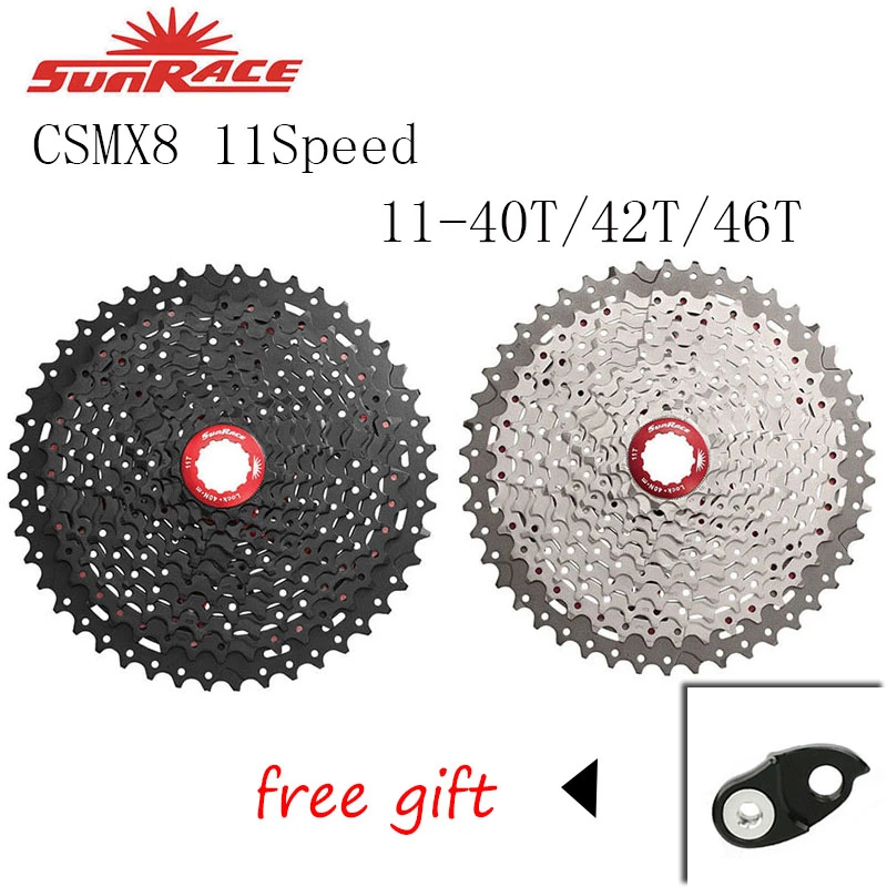 Sunrace volante para bicicleta, 11 velocidades, csmx8/csms8, 11 40t, 11 42t, 11 46t, cassete ...