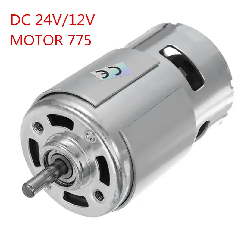 Dc 24v/12v 15000rpm High Speed Large Torque Dc 775 Motor Electric Power ...