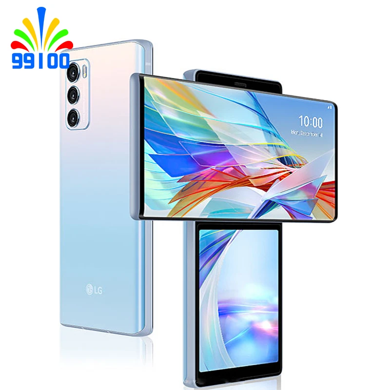 Unlocked Original Cell Phone Lg Wing 5g Single/dual Sim 6.8" 8gb+128/256gb Rotating Dual Screen ...