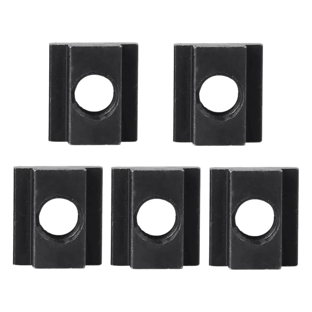 5Pcs T Slot Nuts M12 Threads Fit Into Black Oxide Finish Tee Nuts in ...