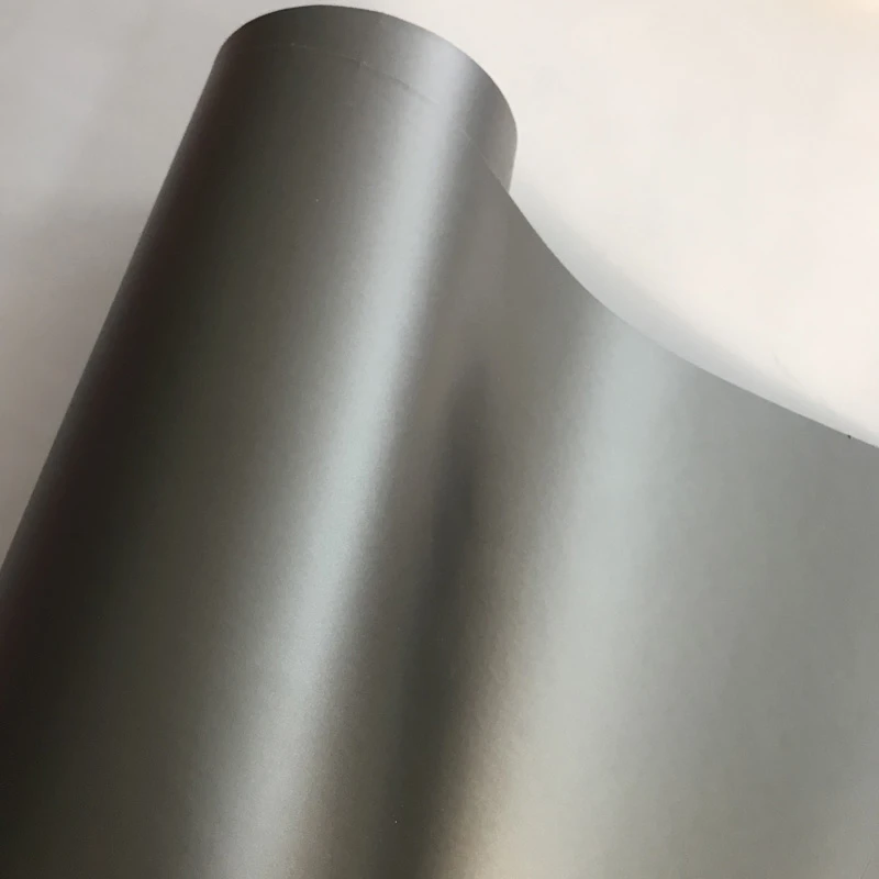 Matte Gray Vinyl Wrap Roll With Air Release Technology Diy Self ...