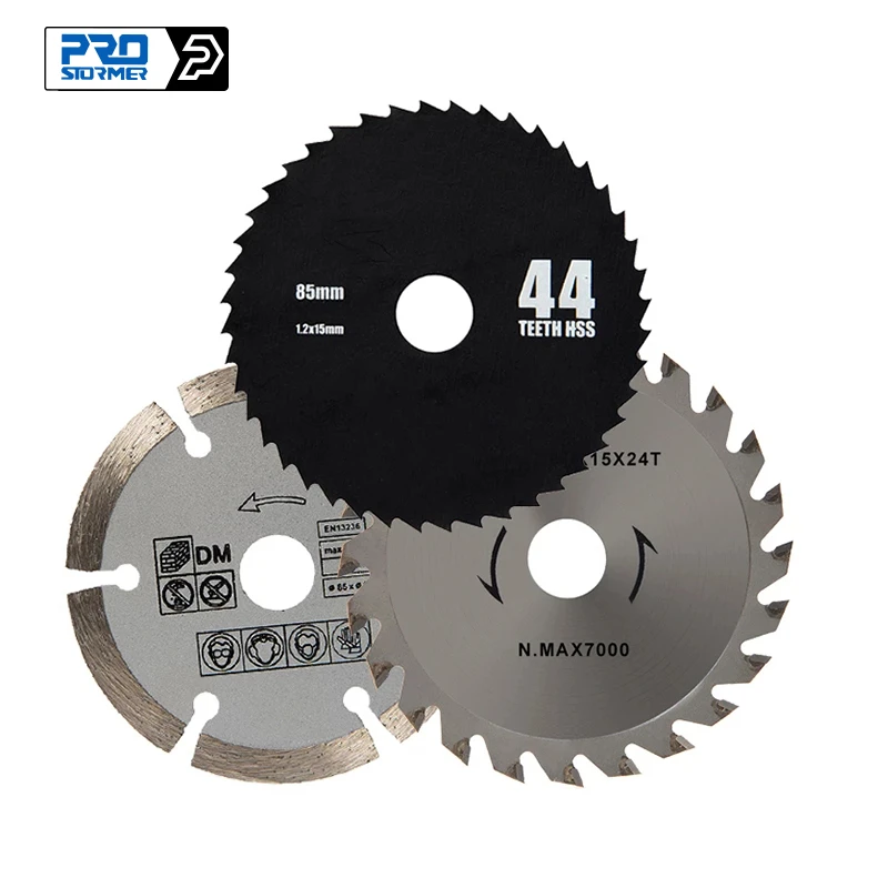 Prostormer 3pcs/lot 85mm Circular Saw Blades Hss/tct Woodworking Rotary ...