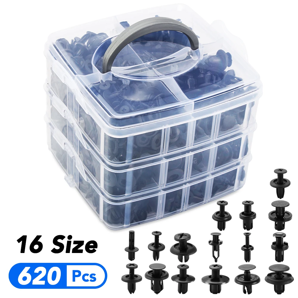 620pcs-Mixed-Auto-Fastener-Clips-Retainer-Fastener-Rivet-for-Kia-rio ...