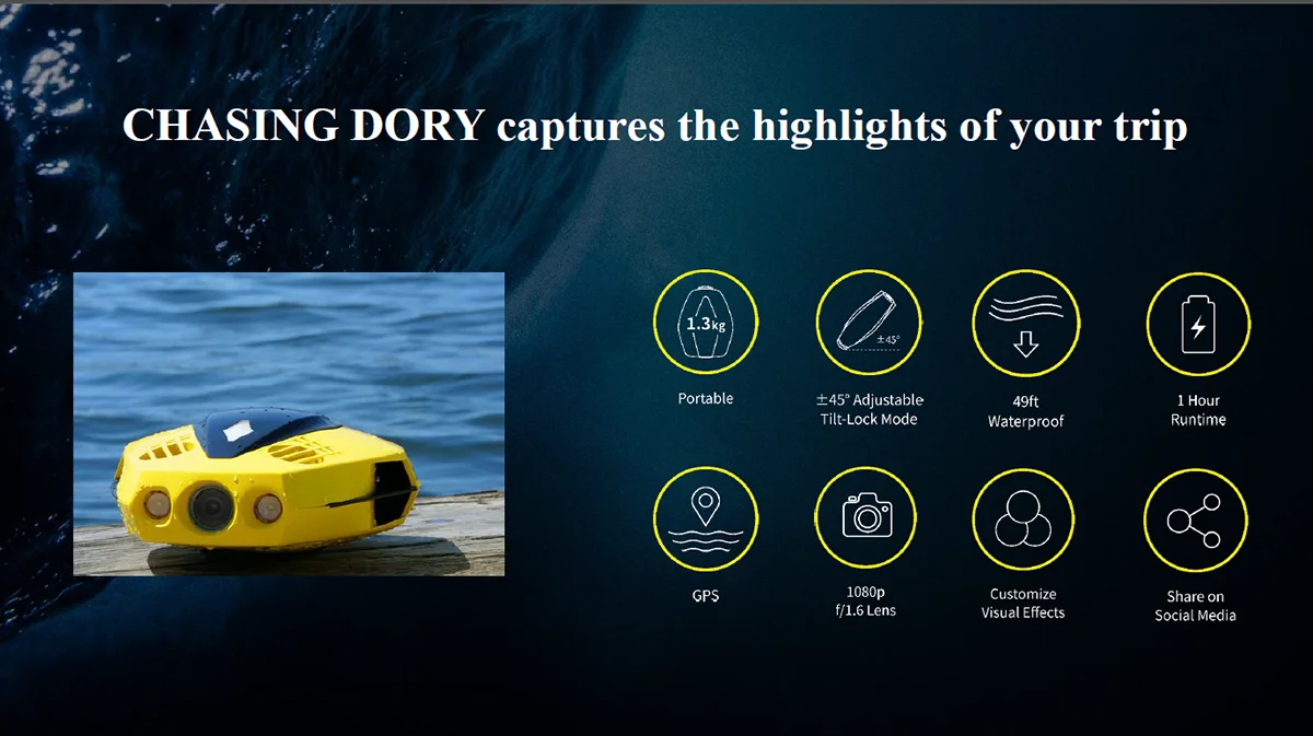 Chasing DORY Mini Underwater Diving Fishing HD Camera Drone