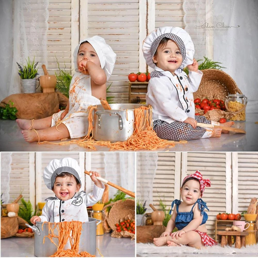 Newborn Kitchen Photography Background Wooden Door Backdrop Baby Shower ...