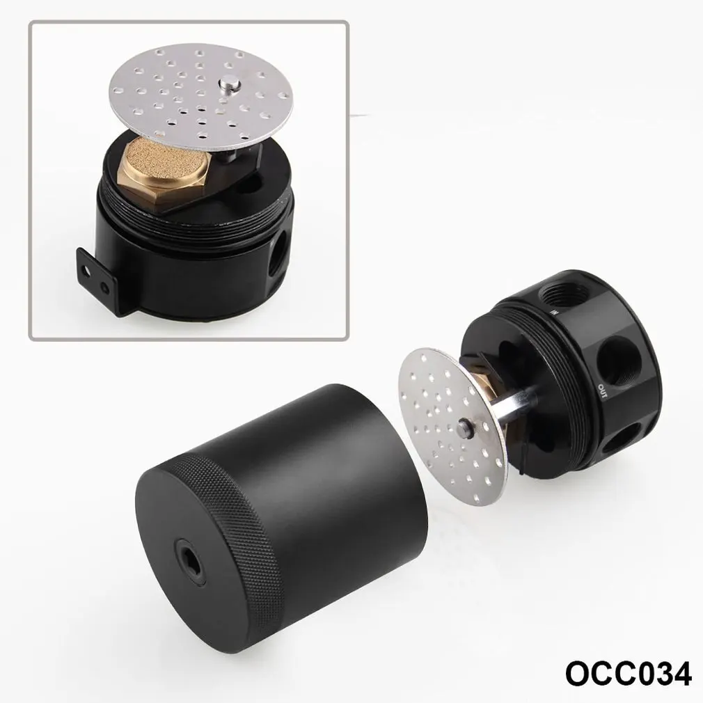 Generic Universal 3 Port Oil Catch Can Tank Compact Baffled Air-oil ...