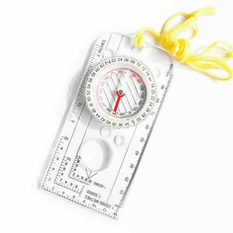 Magnifying Orienteering Compass Map Scales Ruler Navigation Map Scouts ...