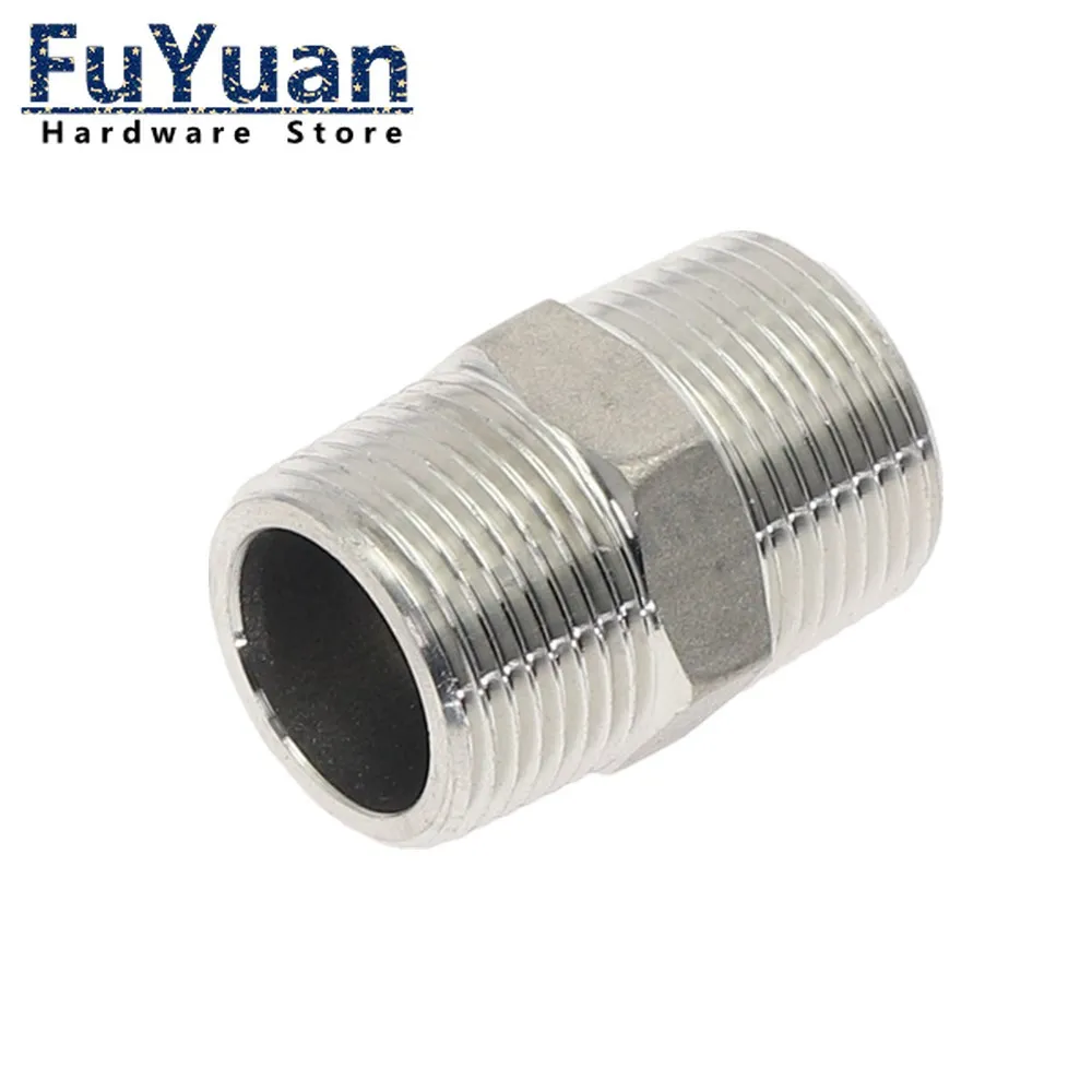 SS304 fittings Stainless Steel threaded connector Adapter 1/8" 1/2" 3/8 ...