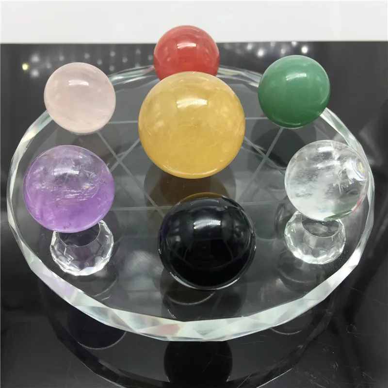 Crystal Seven Star Array | Obsidian Natural Stone | Quartz Crystal Ball ...