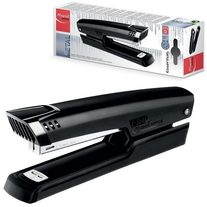 Stapler Maped "essentials Metal", No. 24/6-26/6, Large Up To 25 Sheets ...