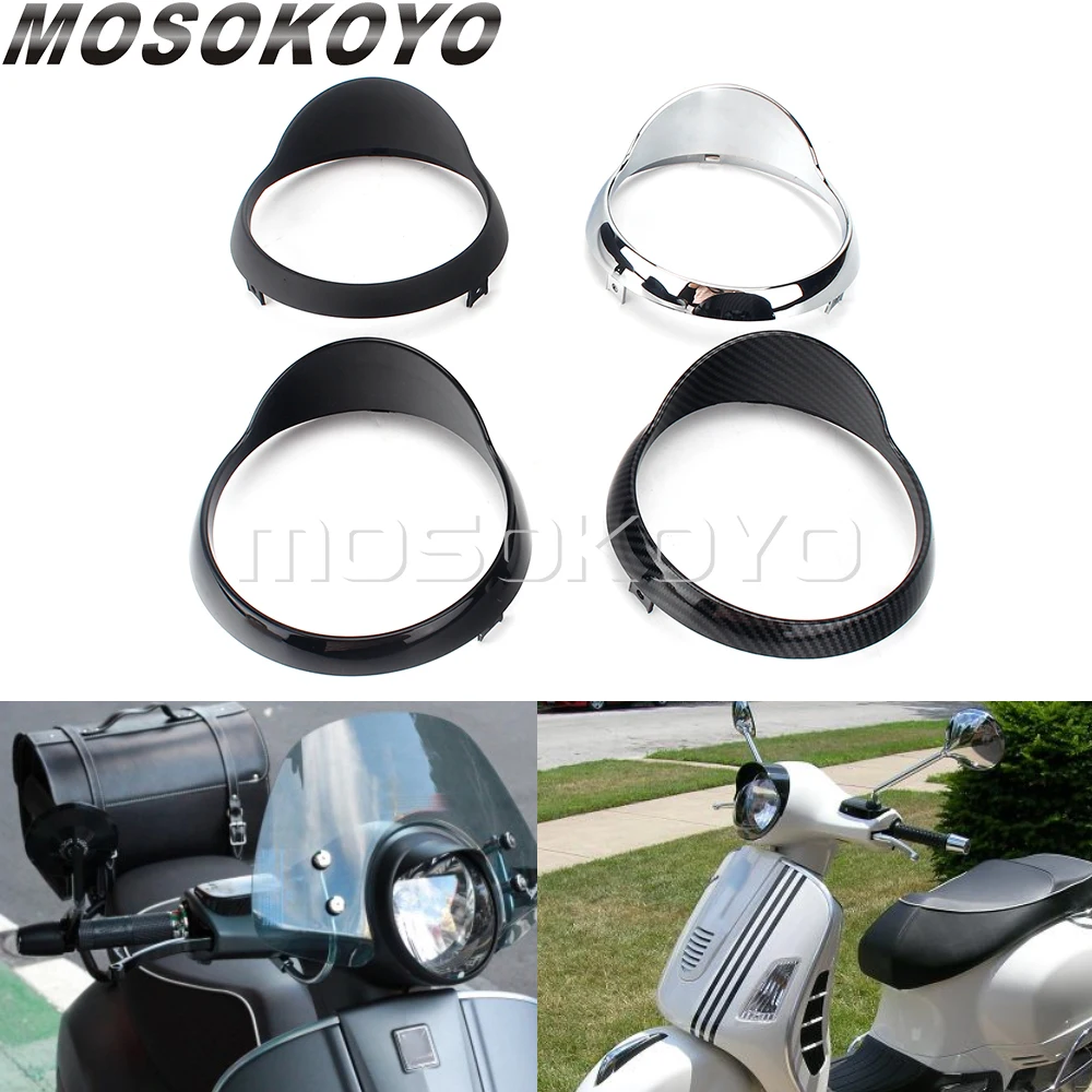 4-colors-Motorcycle-Headlight-Cover-Rim-with-ABS-Light-Blocking-Visor ...