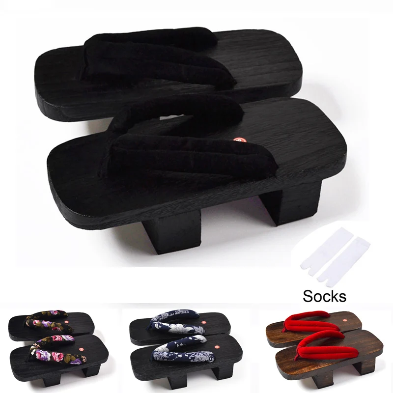 Man Japanese Clogs Geta Shoes Woman Sakura 2 Teeth Wooden Slippers ...