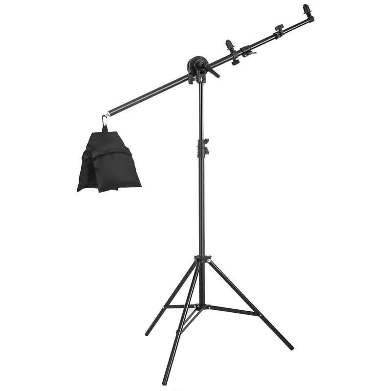Selens Reflector Boom Arm Stand with Extendable Holder Arm Light Stands ...