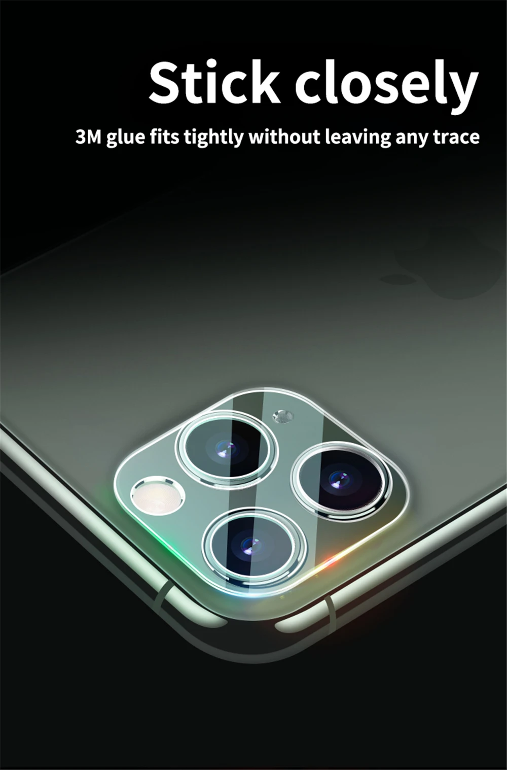 3D объектив камеры полное покрытие Защитное прозрачное закаленное стекло для iPhone 11 Pro XS ...