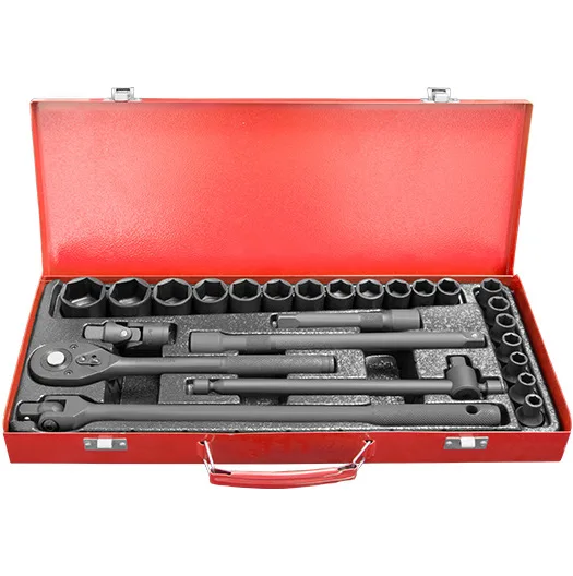 26 Pcs CRV Steel Combination Tool Set Car Repair Wrench Batch Head ...