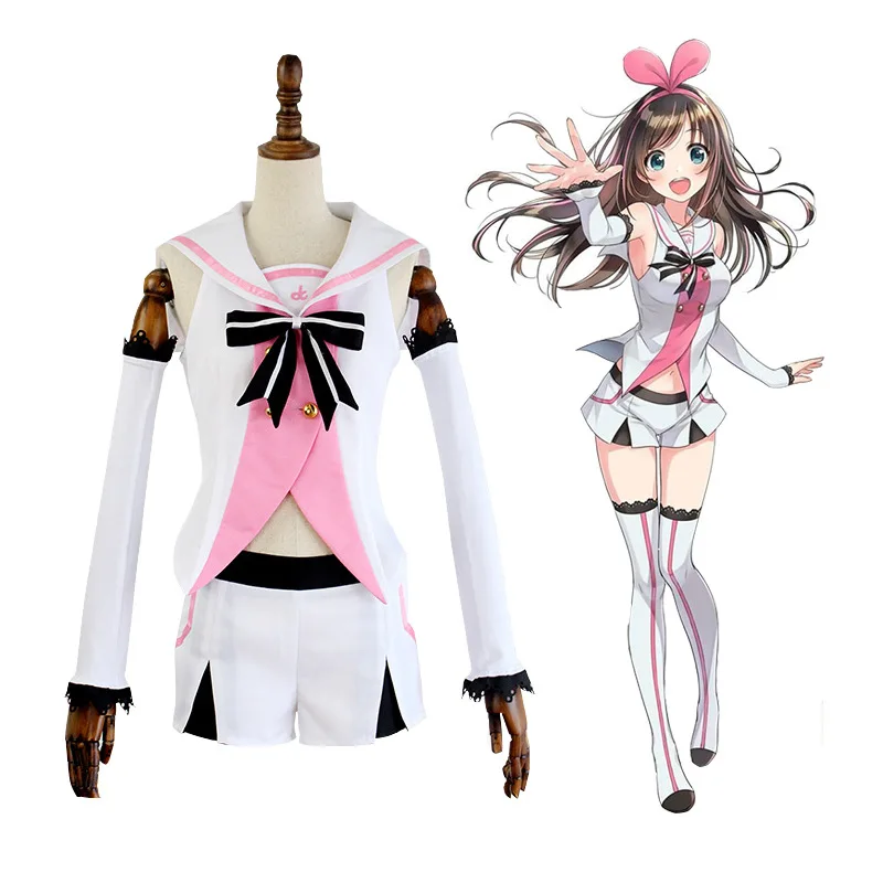 Anime Youtuber Kizuna Ai Cosplay Costume Ai Channel New Outfit Costume ...