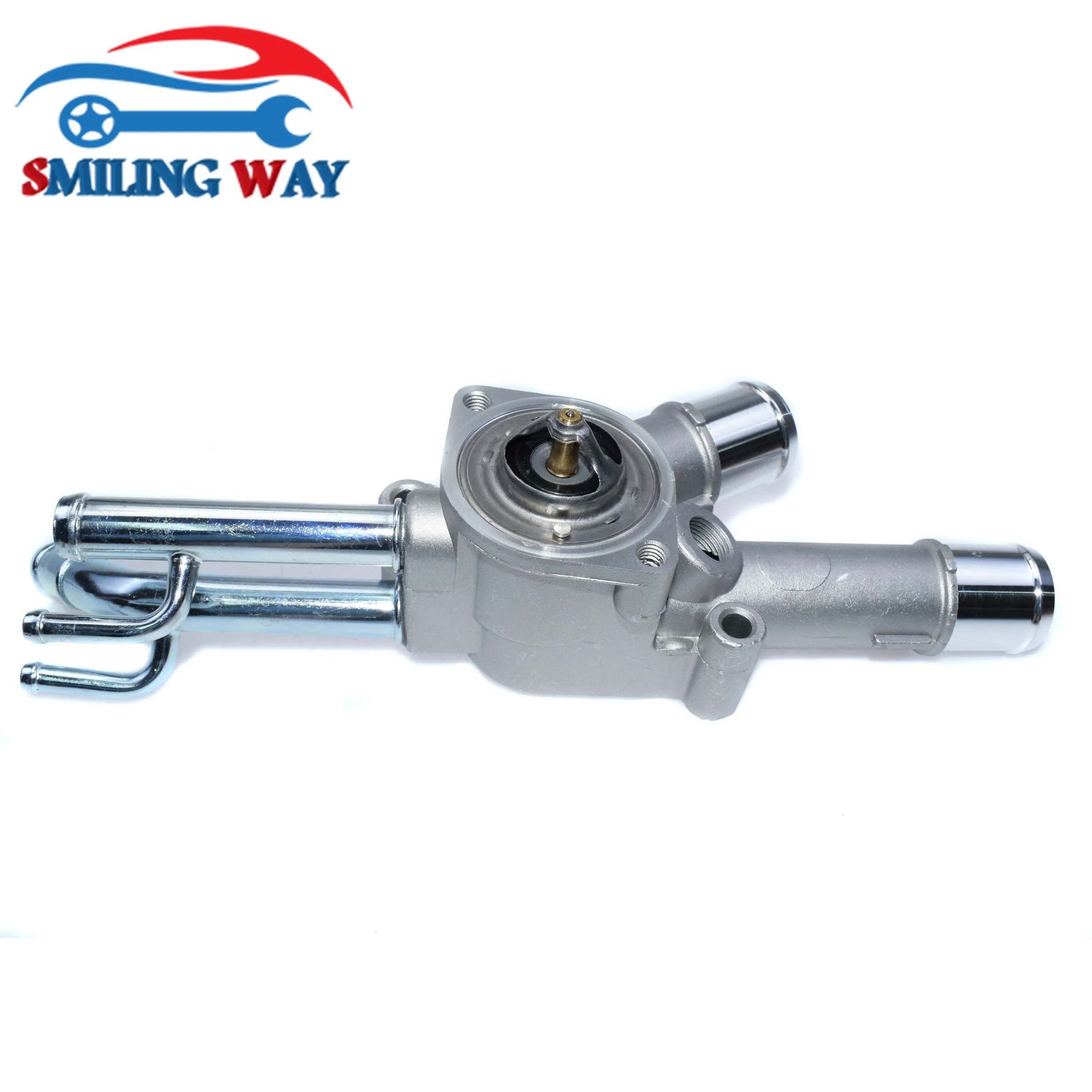 Coolant Thermostat 25500-23001 & Housing 25620-23501 For Hyundai Kia ...