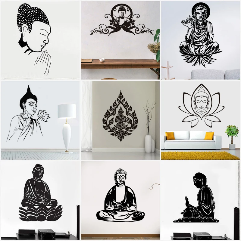 Wall Décor Home & Living Home Décor Buddha Lotus Meditation Wall ...