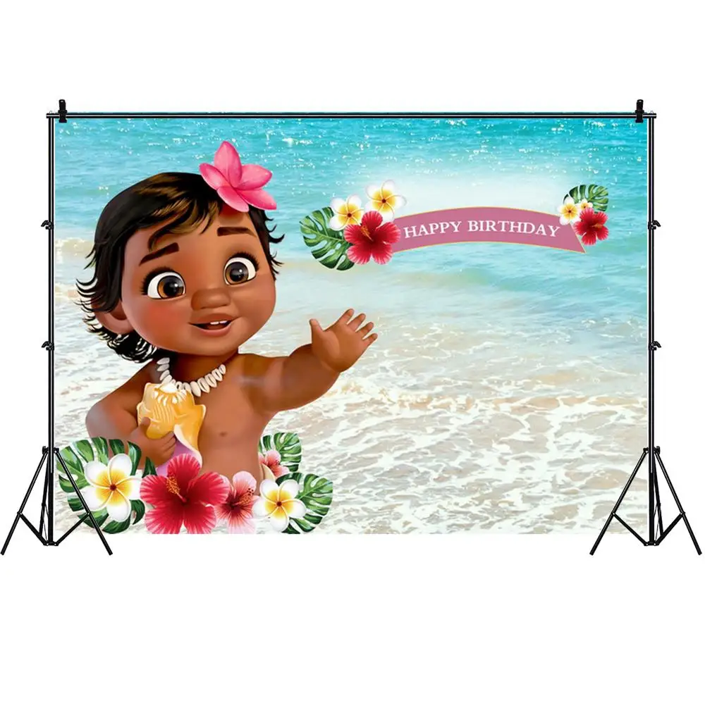 Paper & Party Supplies DIGITAL FILE Baby Moana backdrop moana ...