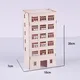Model material apartment building wooden house model