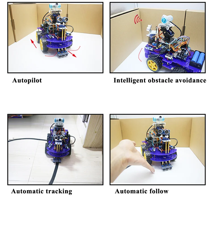 Stm32 Smart Car Wifi Video Remote Control Obstacle Avoidance Tracking