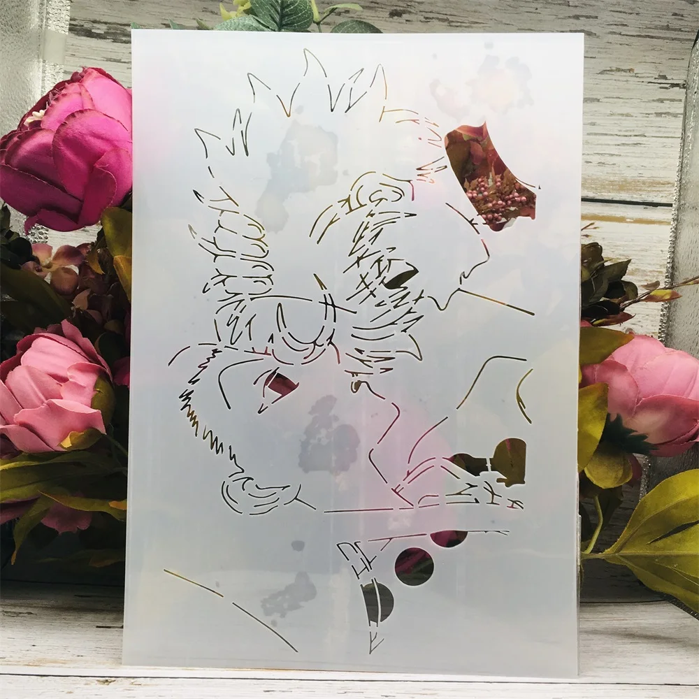 A4 29cm Anime Hunter X Hunter Zoldyck and Killua DIY Layering Stencils ...