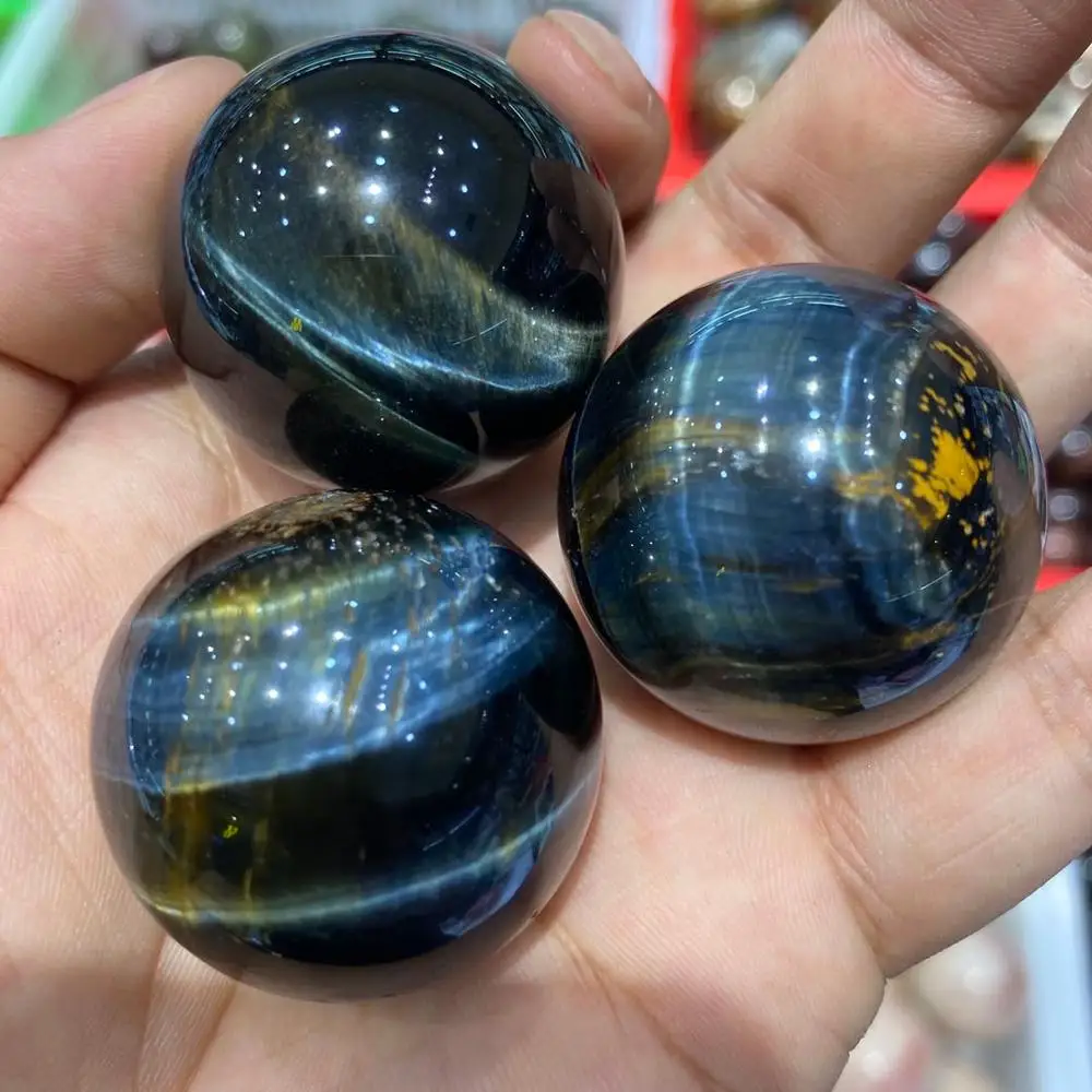 Rare-100-natural-blue-tiger-eye-gemstone-quartz-crystal-sphere-reiki ...