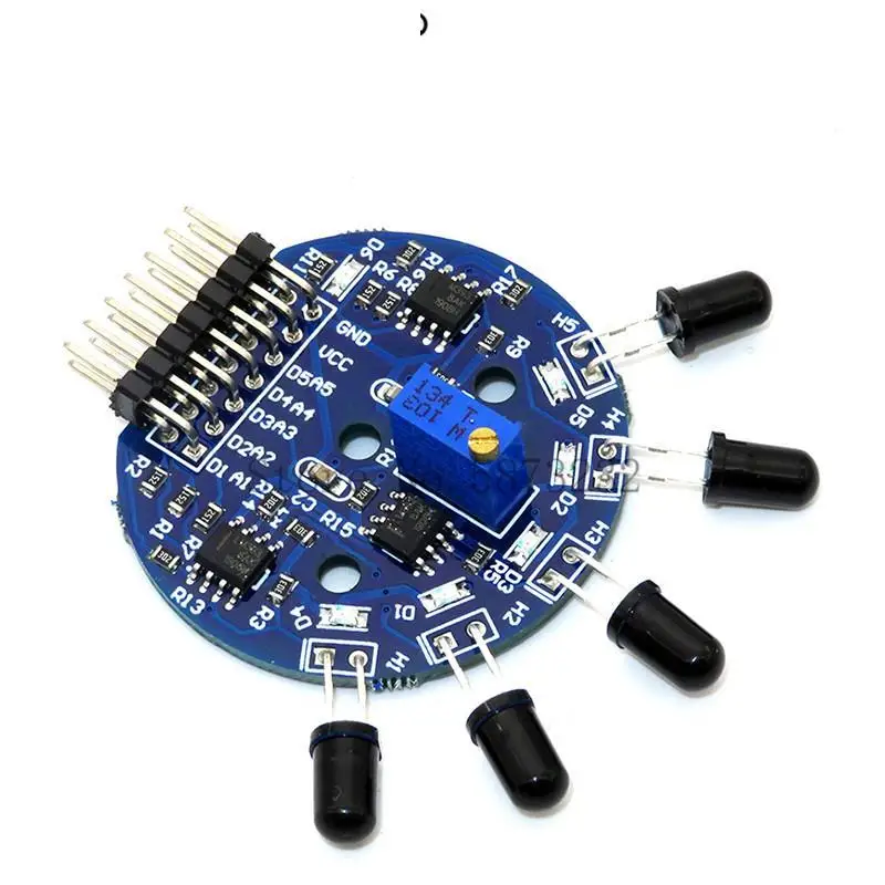 5 Way Flame Sensor Module Digital Analog Signal Dual Output Fire ...