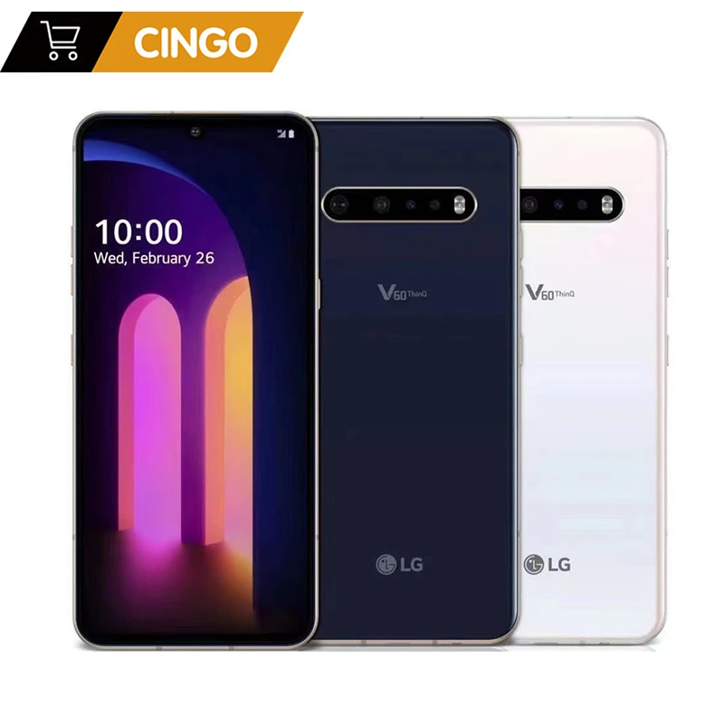 Original Unlocked Lg V60 Thinq V600am/ V600tm /v600vm 6.8 Inch Snapdragon 865 Nfc 5g Phone 8gb ...