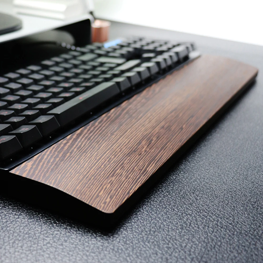 Solid Wooden Wrist Rest Pad For IKBC Mechanical Gaming Keyboard Logo ...